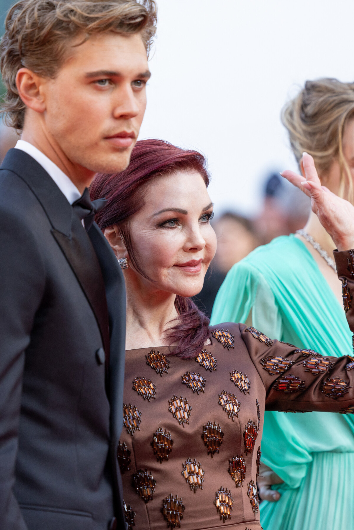 Photo : Austin Butler, Priscilla Presley - Montée des marches du film ...