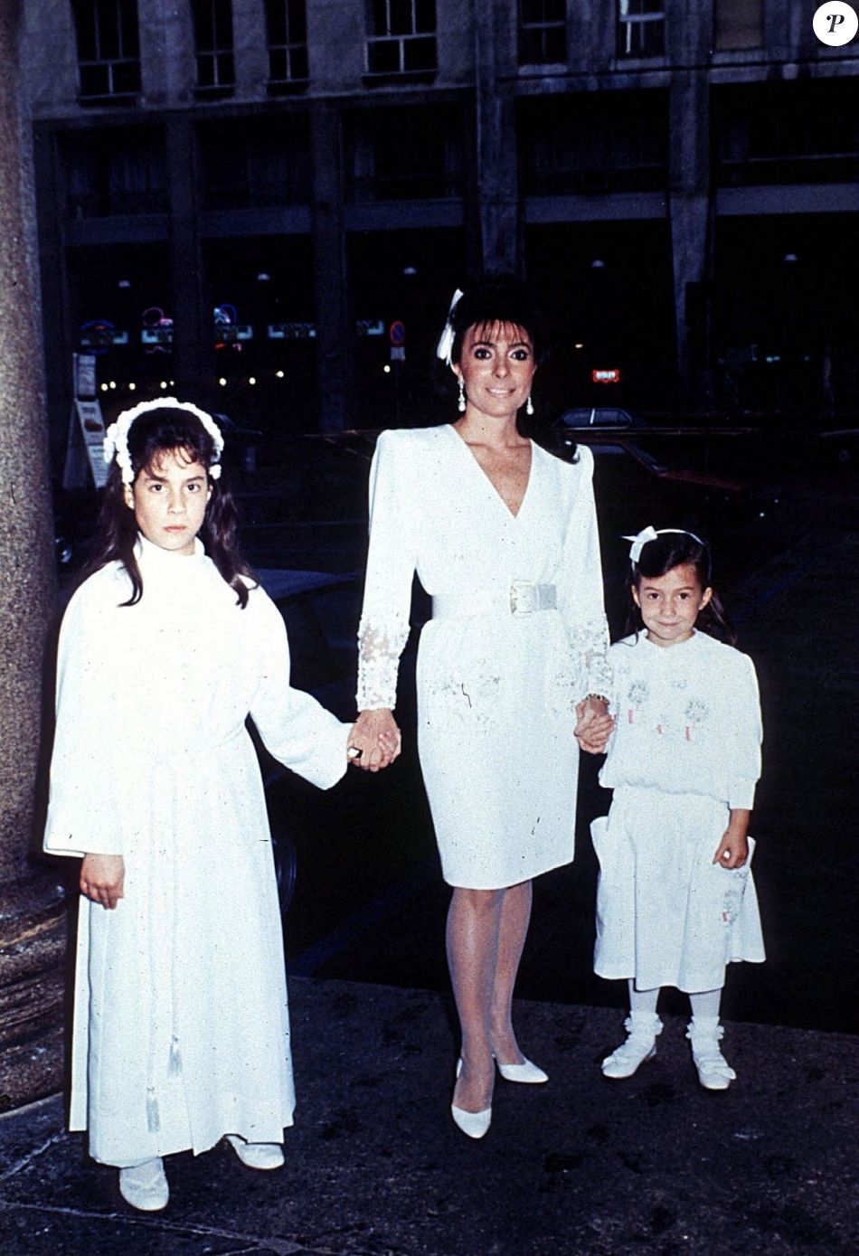 Patrizia Reggiani lors de la communion de ses filles Alessandra et ...