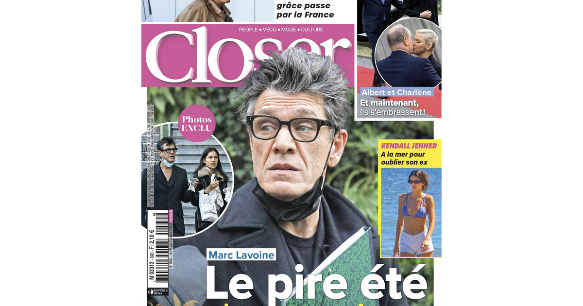 Couverture du nouveau numéro de Closer paru le 1er juillet 2022 ...
