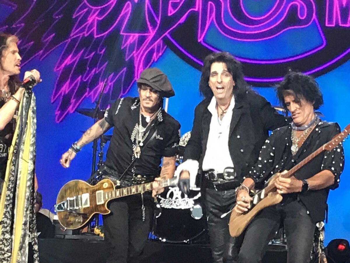 Photo : Johnny Depp, Alice Cooper et Steven Tyler - Johnny Depp et ...