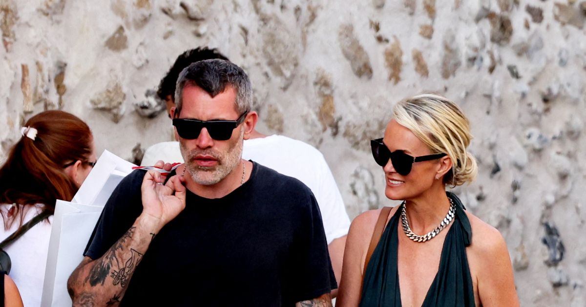 Laeticia Hallyday, son compagnon Jalil Lespert , sa fille Joy et leurs ...