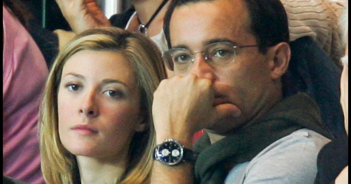 Jean-Luc Delarue et sa compagne Elisabeth Bost - Match OM - PSG au Parc ...