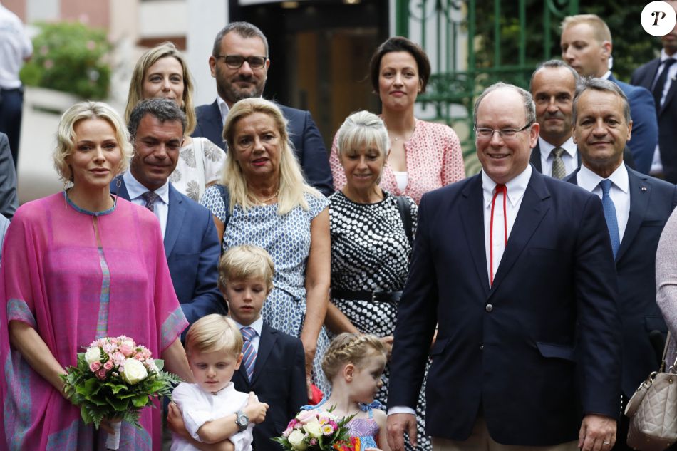 La princesse Charlene de Monaco, le prince héréditaire Jacques, la ...