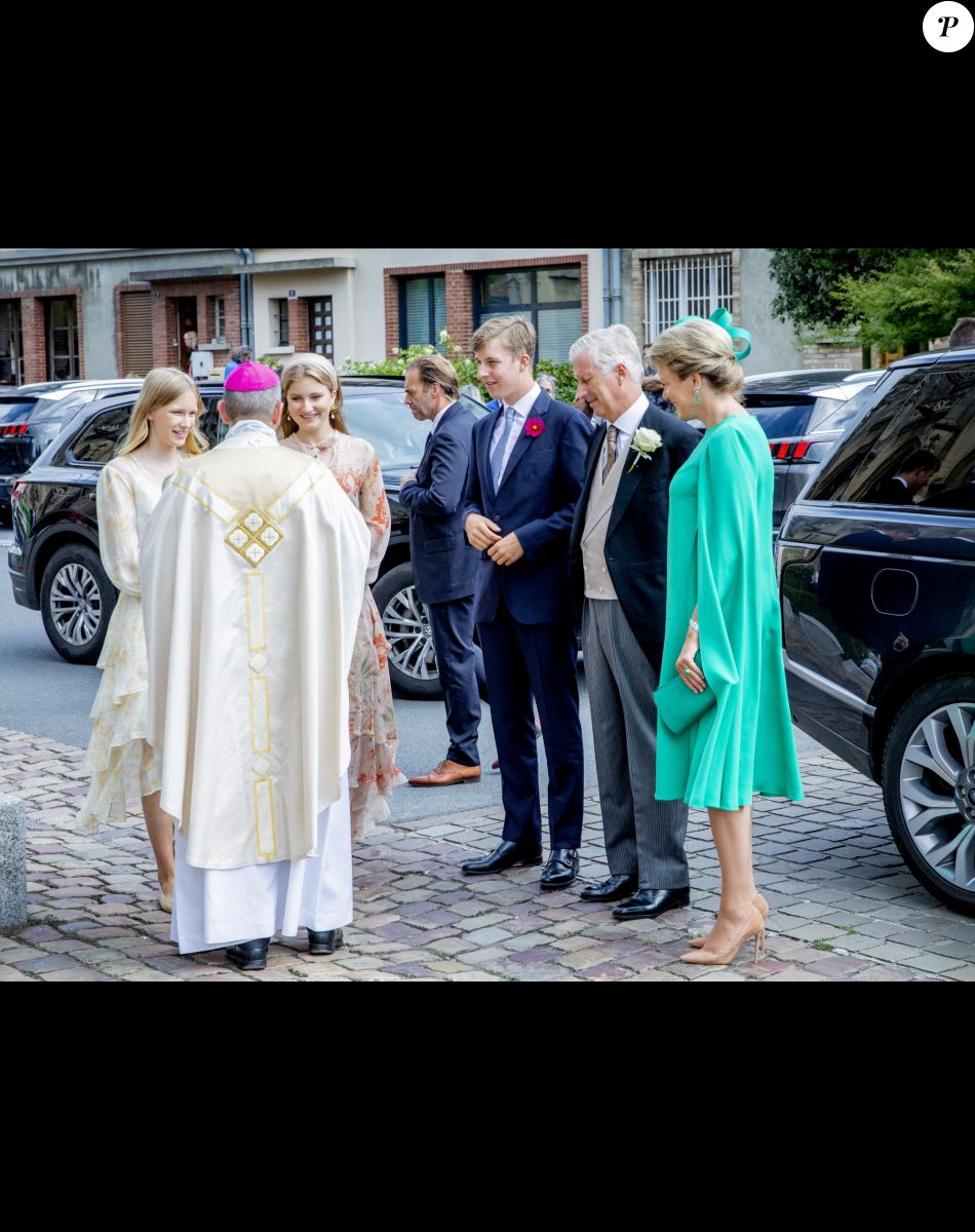 Mathilde de Belgique coquette en robe verte : mariage grandiose en ...