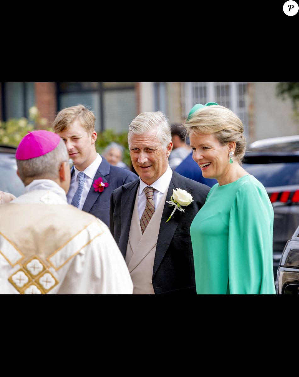 Mathilde de Belgique coquette en robe verte : mariage grandiose en ...