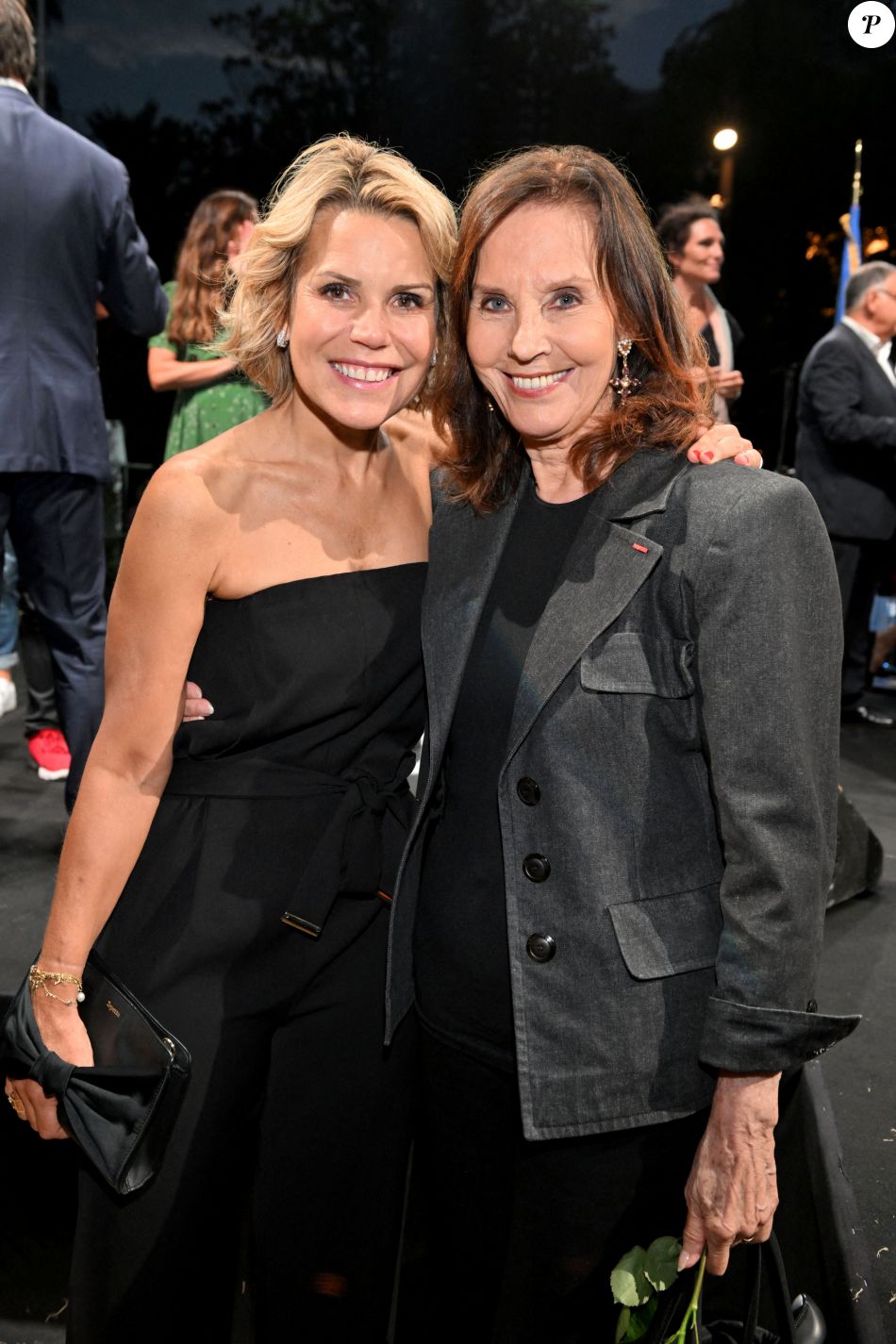 Laura Tenoudji Estrosi et Denise Fabre durant Lou Festin Nissart, un ...