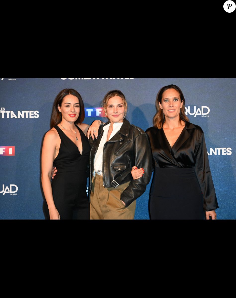 Sofia Essaïdi En Combinaison Décolletée Avec Camille Lou Et Julie De Bona Des Combattantes