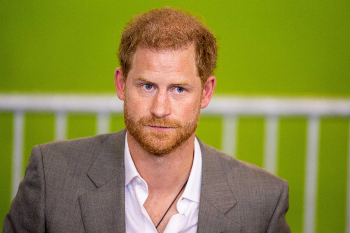 Photo : Le prince Harry, duc de Sussex, lors d'une conférence de presse ...