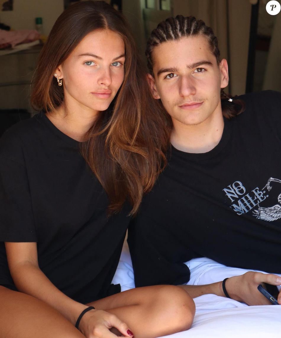 Thylane et Ayrton Blondeau, les deux enfants de Veronika Loubry. Photo ...