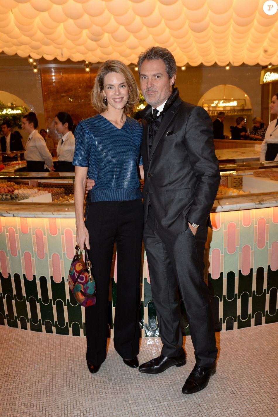 Exclusif - Julie Andrieu et son mari Stéphane Delajoux - Inauguration ...