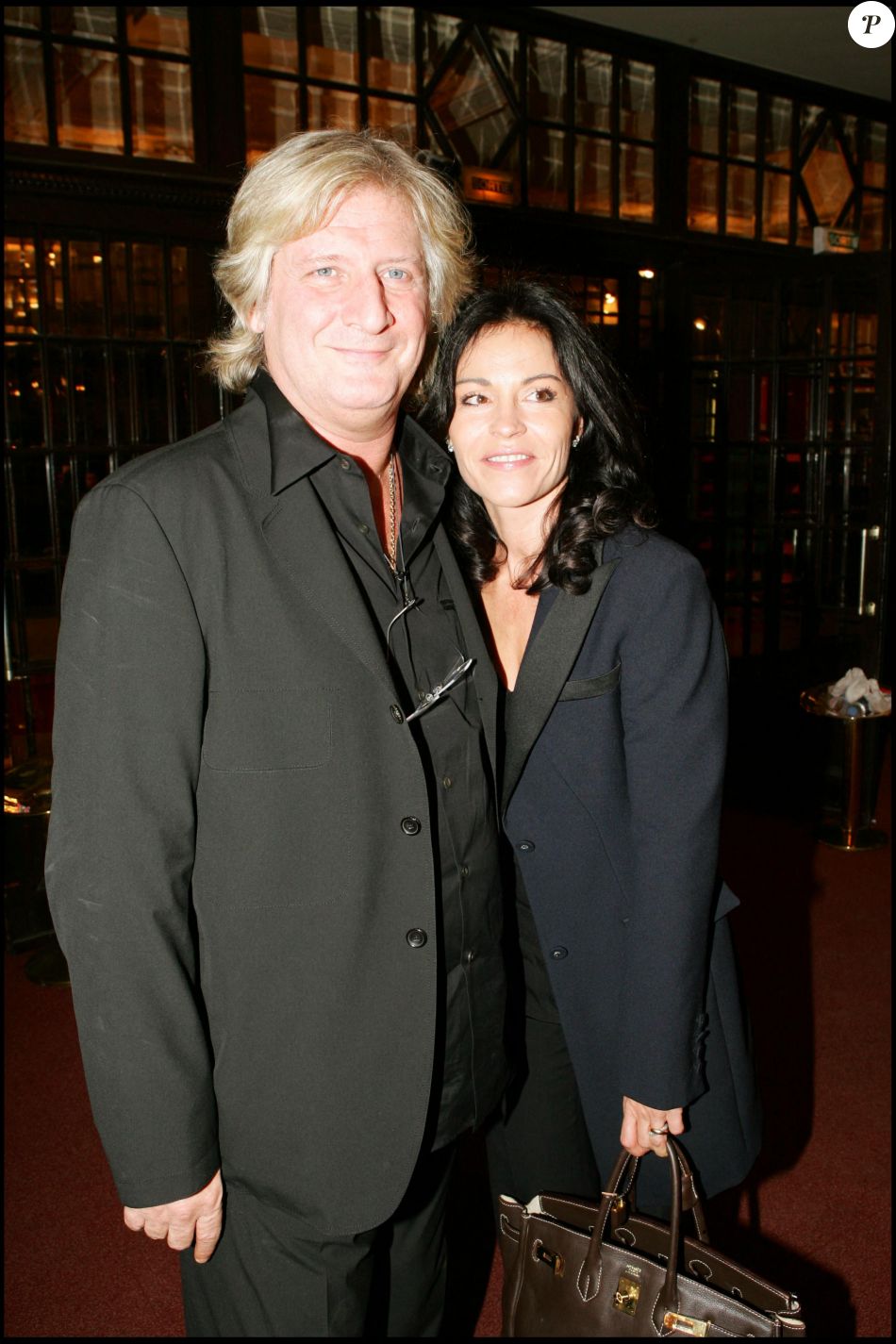 Patrick Sébastien et sa femme Nathalie Boutot au théâtre de Mogador ...