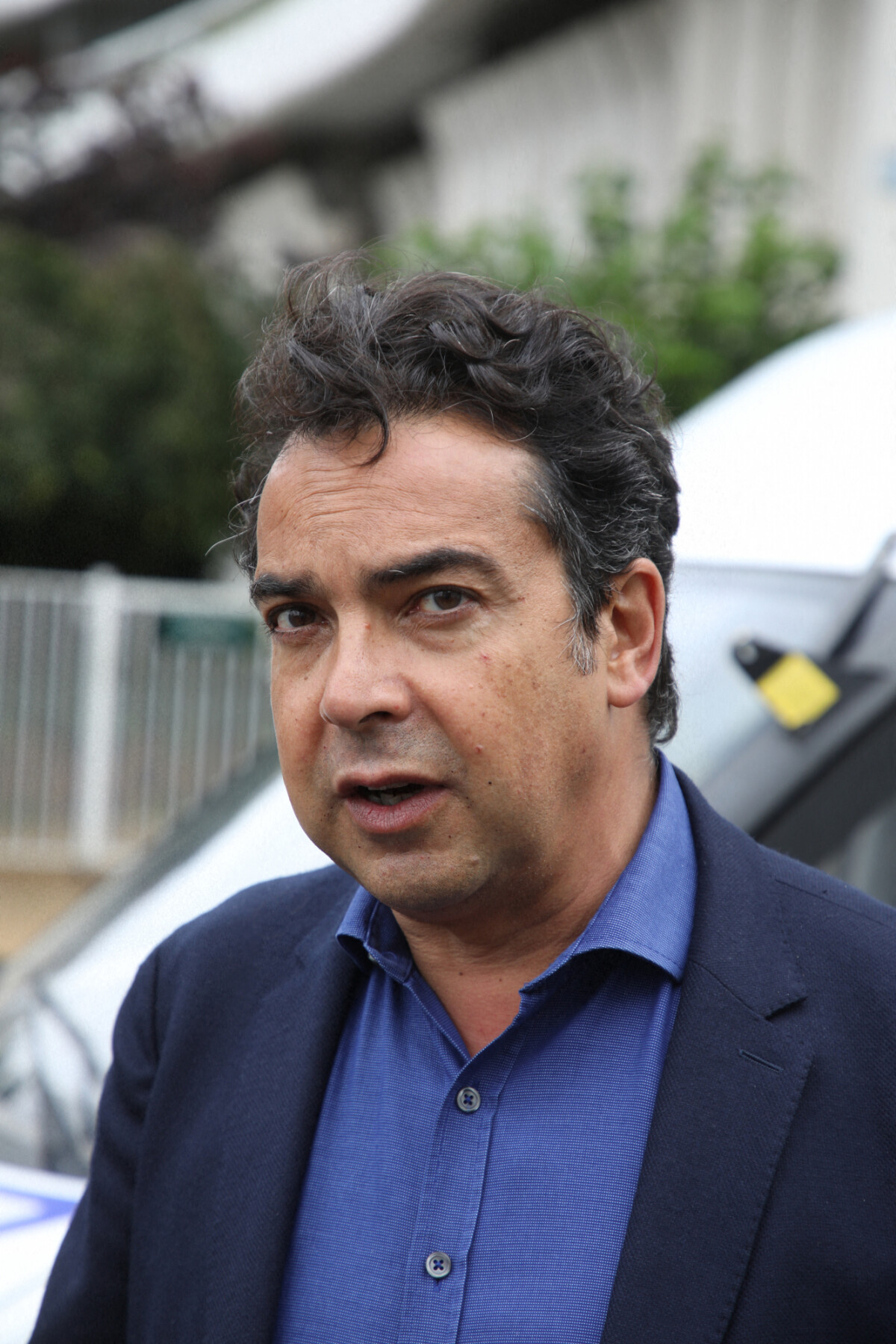 Photo : Patrick Cohen lors de la Manifestation du groupe Lagardère ...