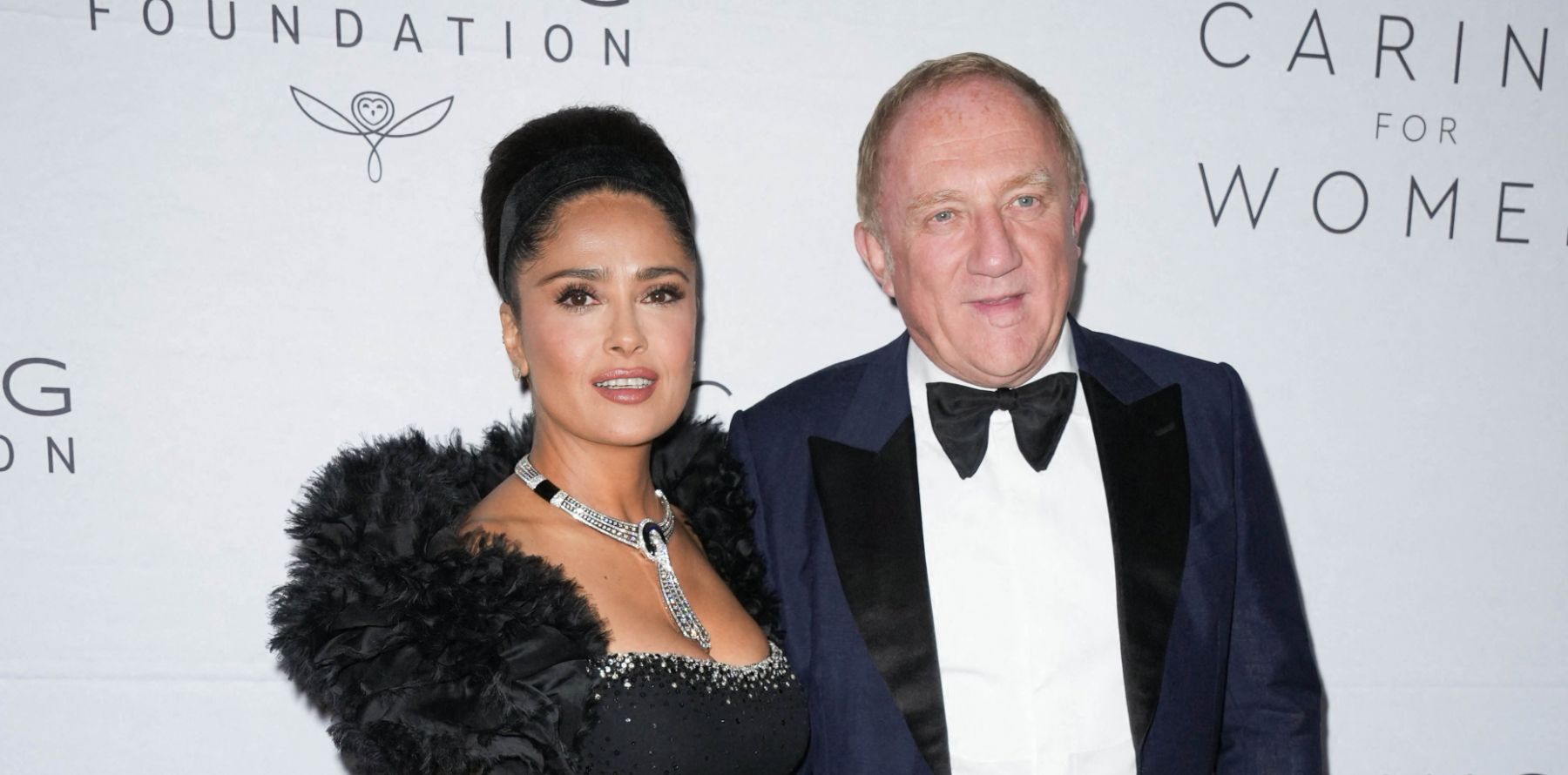 Salma Hayek mariée en bustier satiné à François-Henri Pinault : photos ...