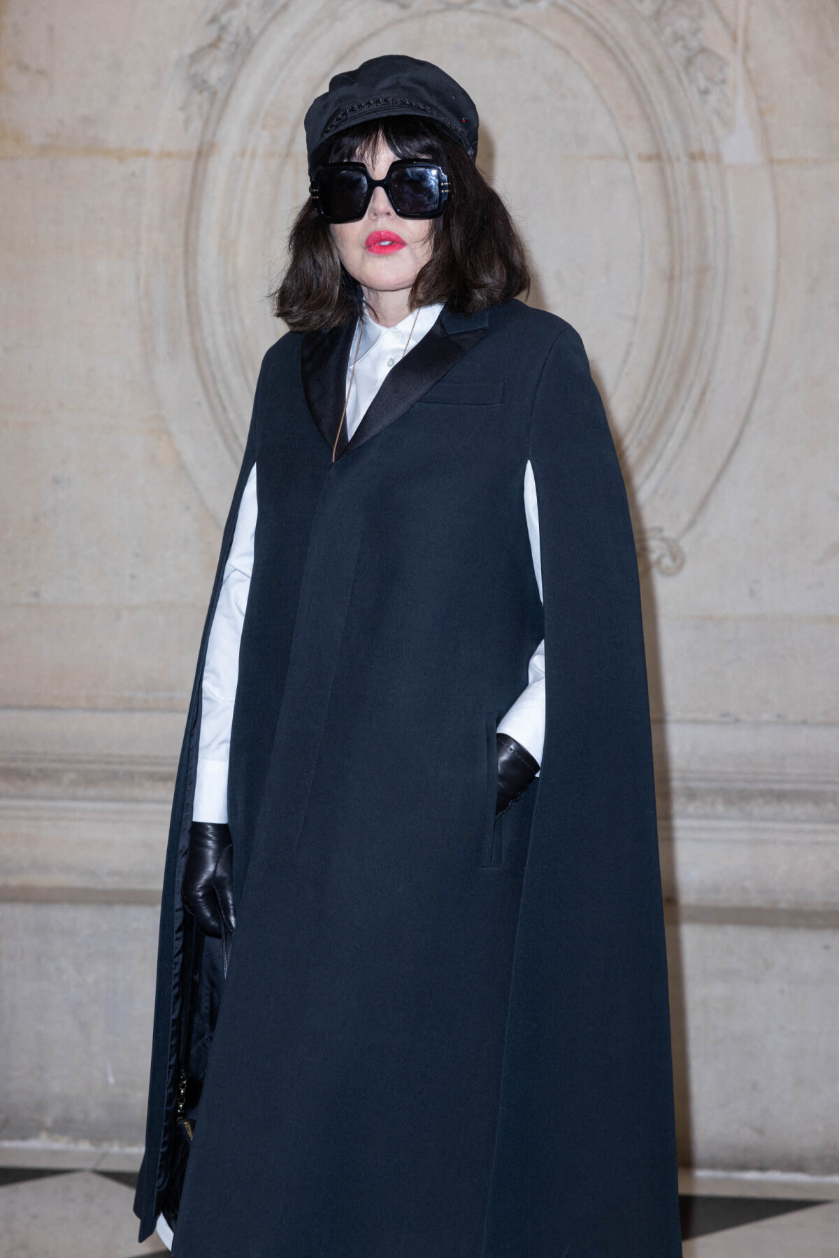 Photo : Isabelle Adjani lors du photocall du défilé Dior Haute Couture ...
