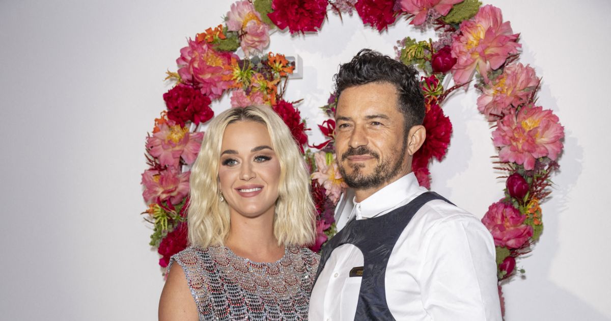 Katy Perry et Orlando Bloom au photocall du dîner de lancement des ...