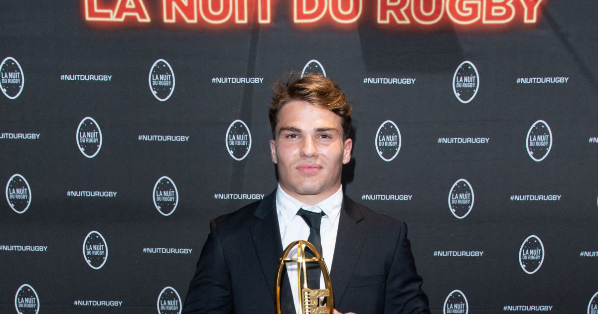 Antoine Dupont (meilleur joueur du Top 14) lors de la 17ème Nuit du ...
