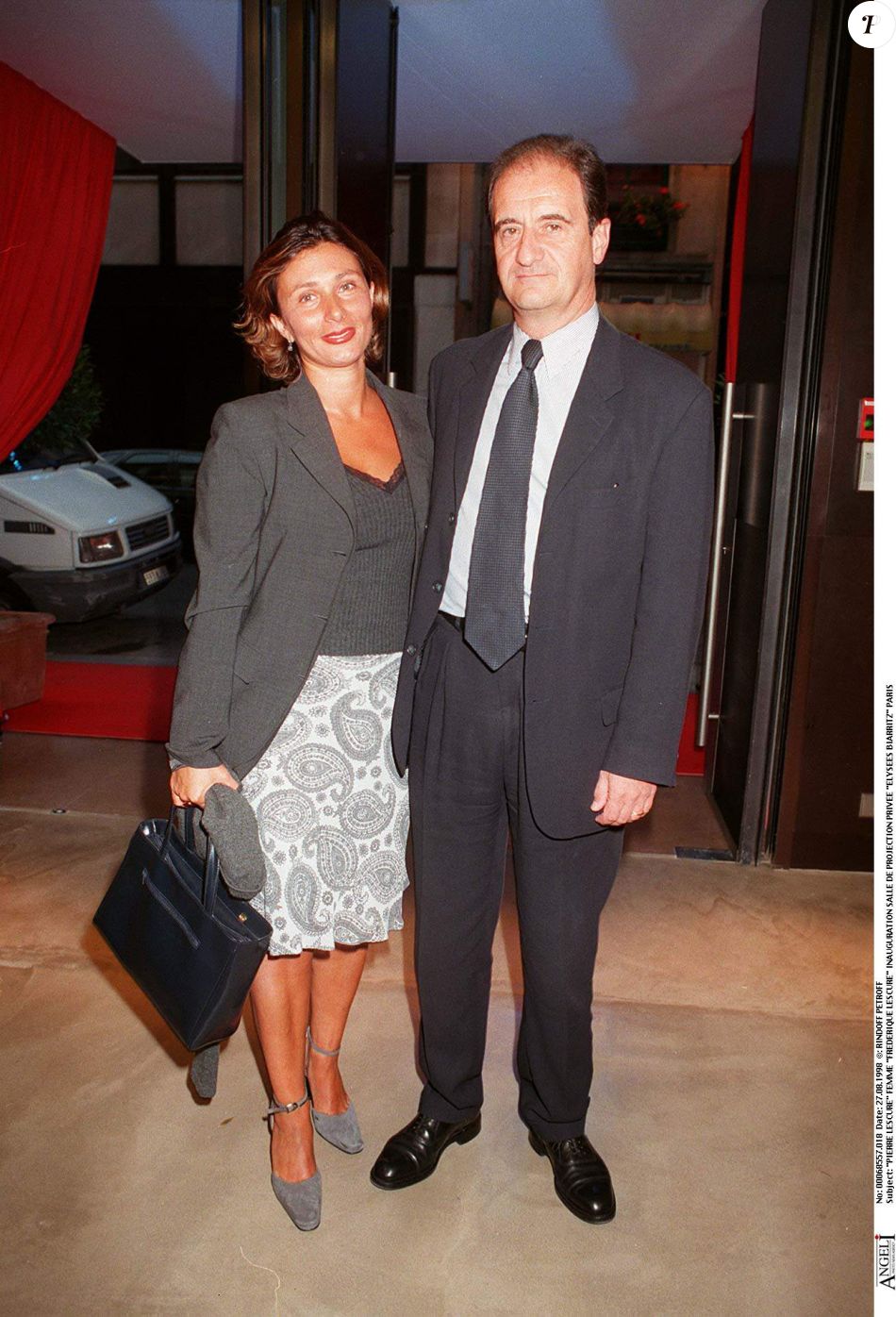 Pierre Lescure et sa femme Frédérique à Paris en 1998 - Purepeople