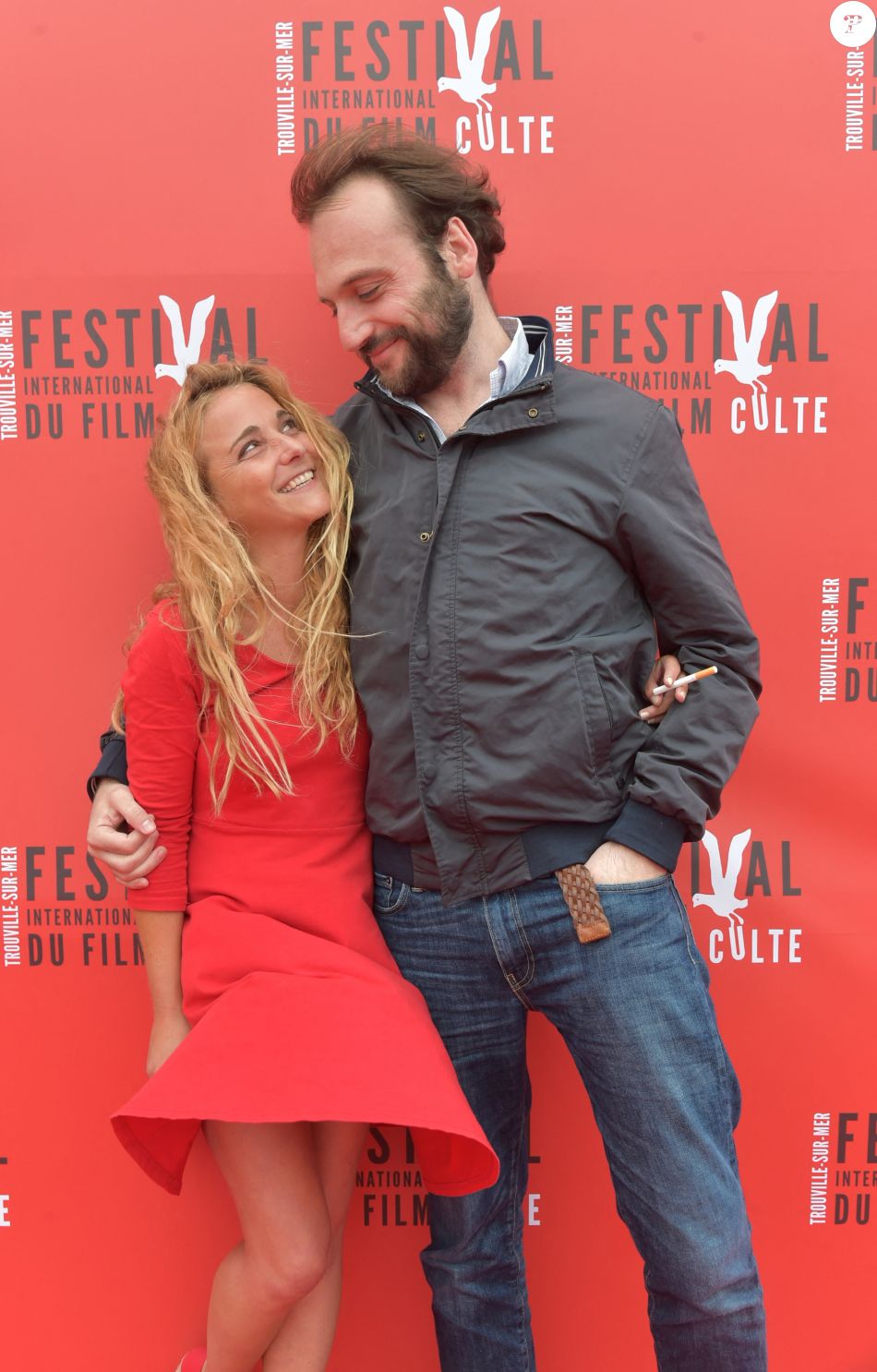 Fanny Touron et Jean-Jacques Rausin - Photocall du film Je me tue à te ...