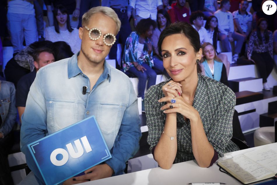 Exclusif - Guillaume Genton, Géraldine Maillet - Sur le plateau de l'émission TPMP (Touche Pas à ...