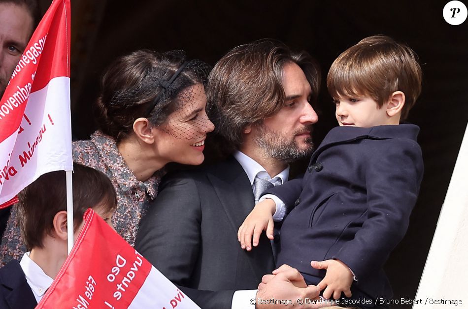 Raphaël Elmaleh, Charlotte Casiraghi, Dimitri Rassam et leur fils ...