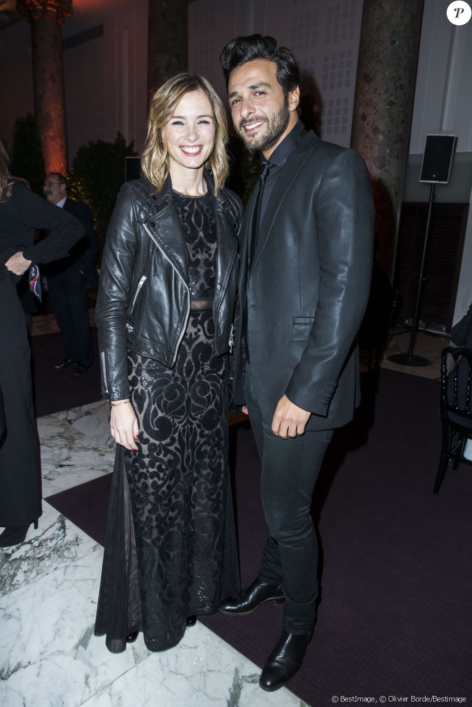 Maxim Nucci (Yodelice) et sa compagne Isabelle Ithurburu - Dîner de ...