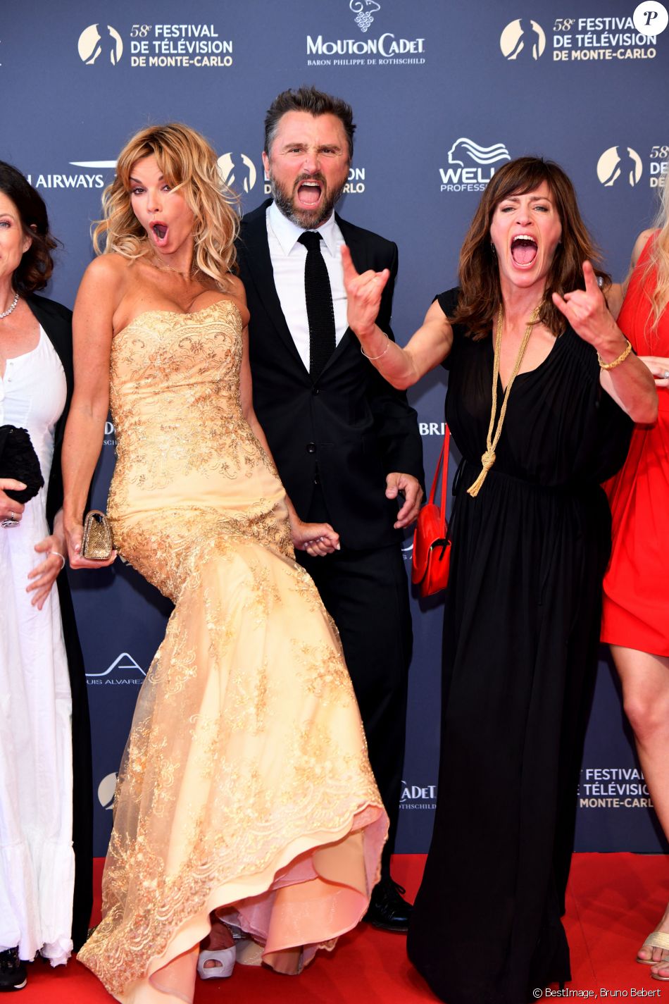 Ingrid Chauvin, Alexandre Brasseur et Anne Caillon lors du photocall de ...