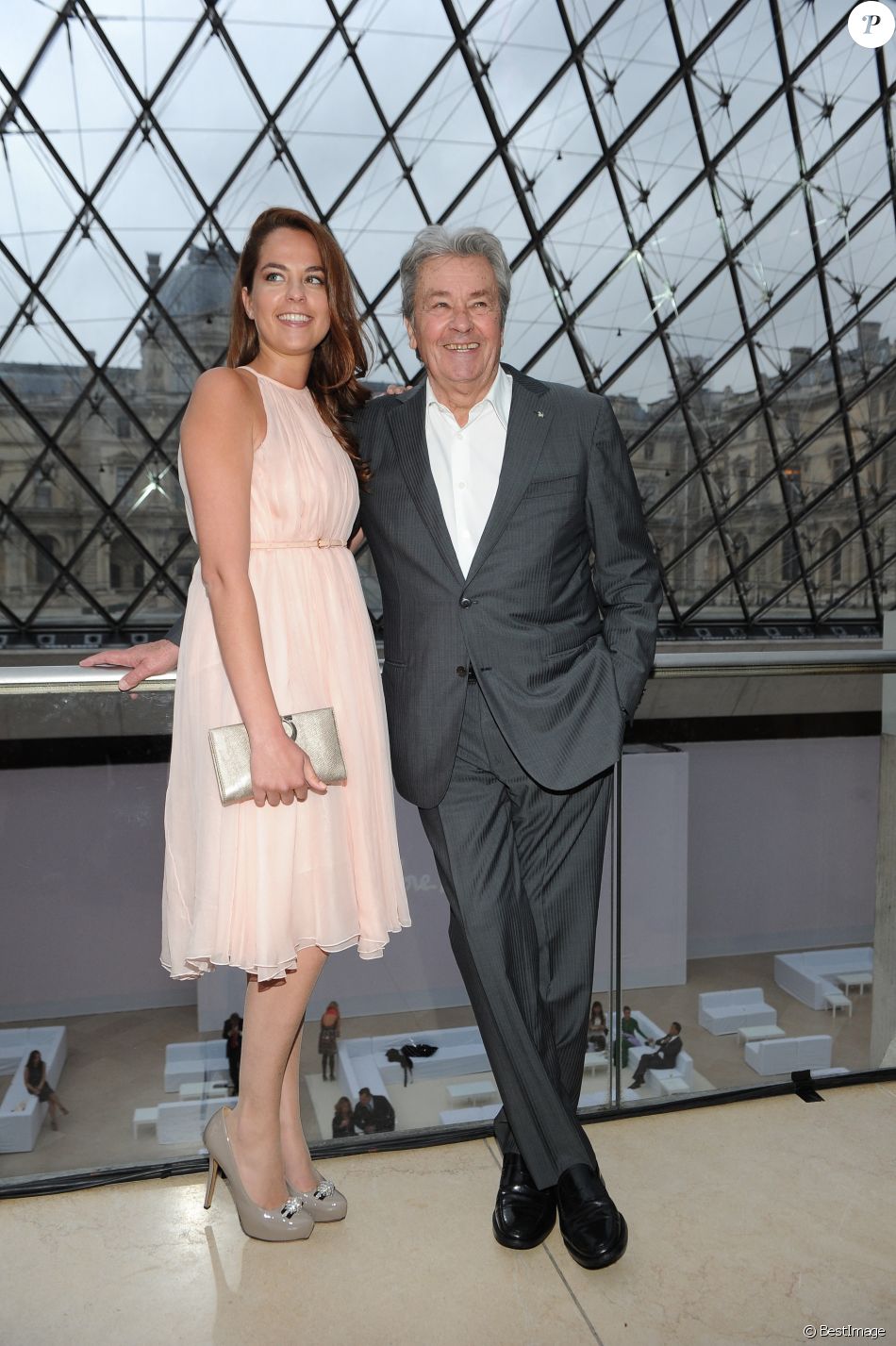 Alain Delon et sa fille Anouchka Delon en 2012 - Purepeople