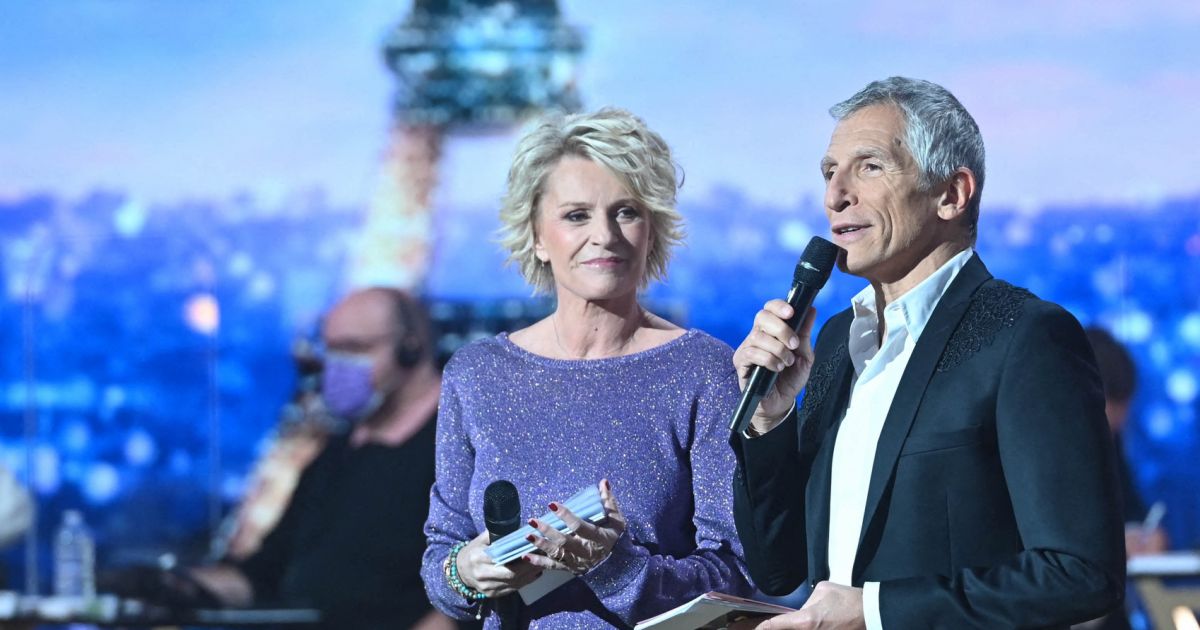 Sophie Davant et Nagui - 36ème Edition du Téléthon à Paris. Le 2 décembre 2022 © Coadic Guirec ...