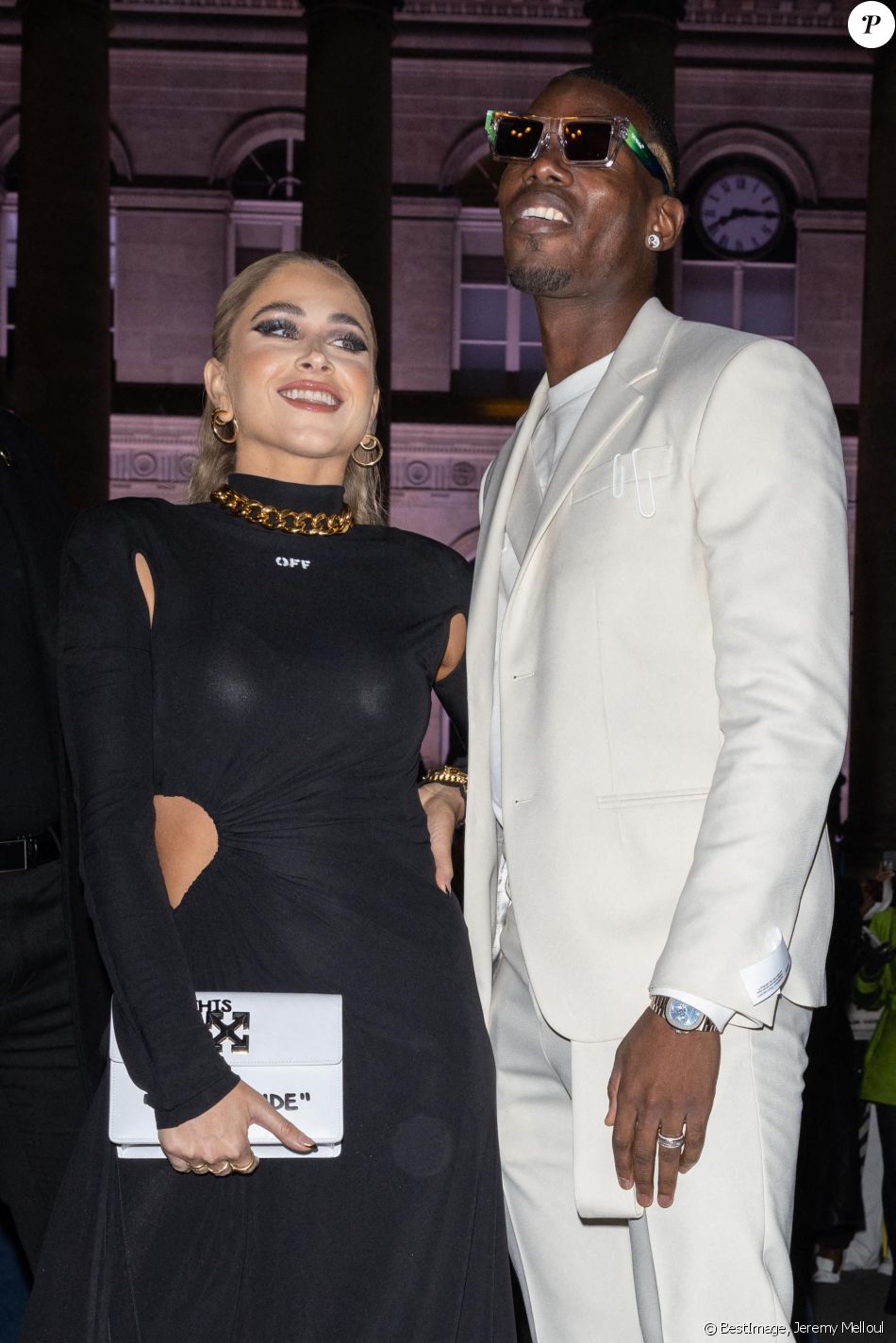 Paul Pogba et sa femme Maria Zulay Salaues - Arrivées et sorties du ...
