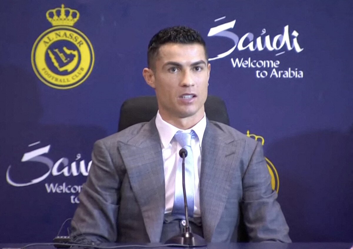 Photo Capture Décran De Cristiano Ronaldo Qui Rejoint Officiellement