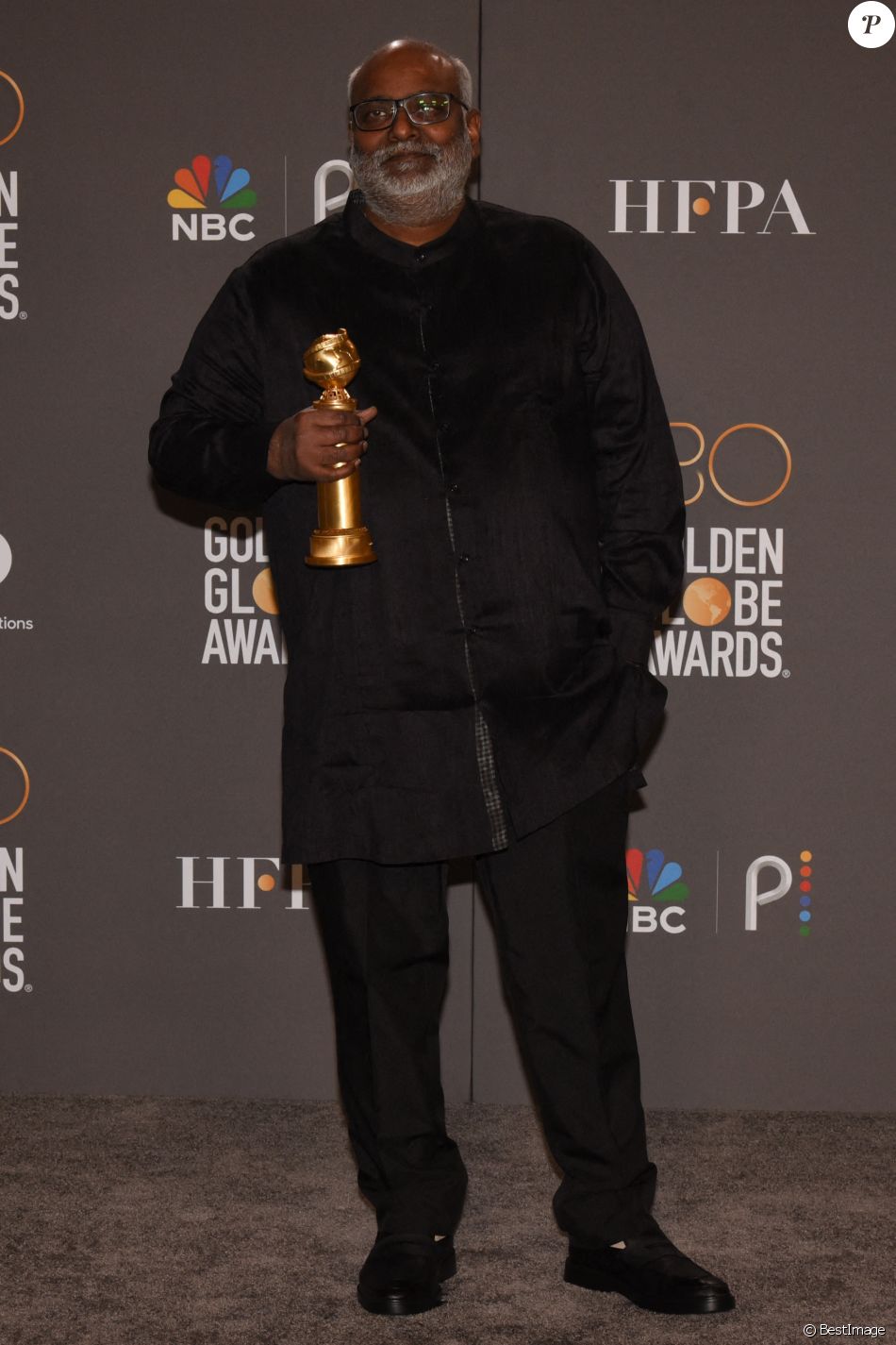 M M Keeravani - 80e cérémonie des Golden Globes, au Beverly Hilton à ...