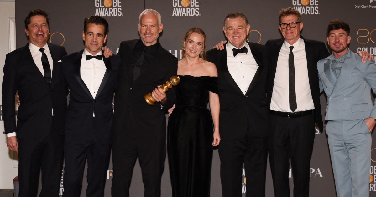Peter Czernin, Colin Farrell, Martin McDonagh, Kerry Condon, Brendan ...