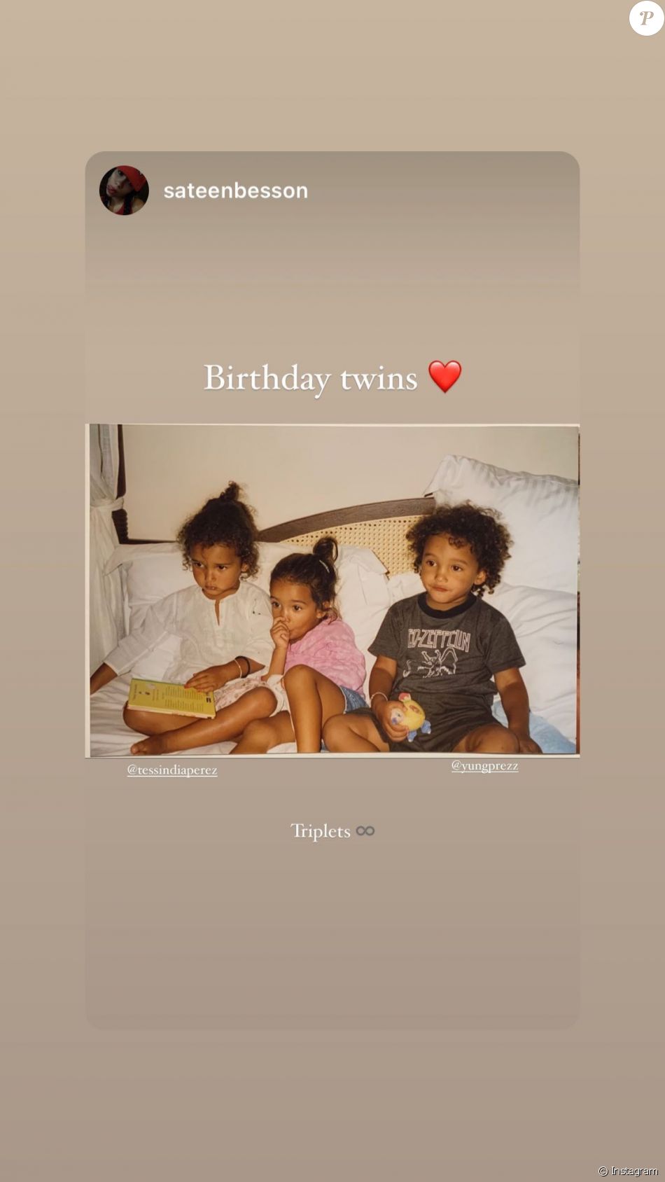 C'est l'anniversaire de Tess et Pablo Perez, les jumeaux de Vincent ...