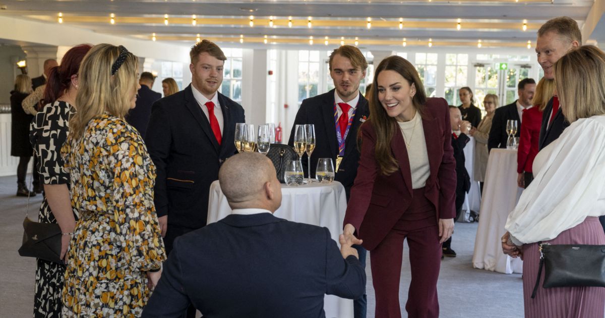Catherine (Kate) Middleton, princesse de Galles, lors d'une réception ...