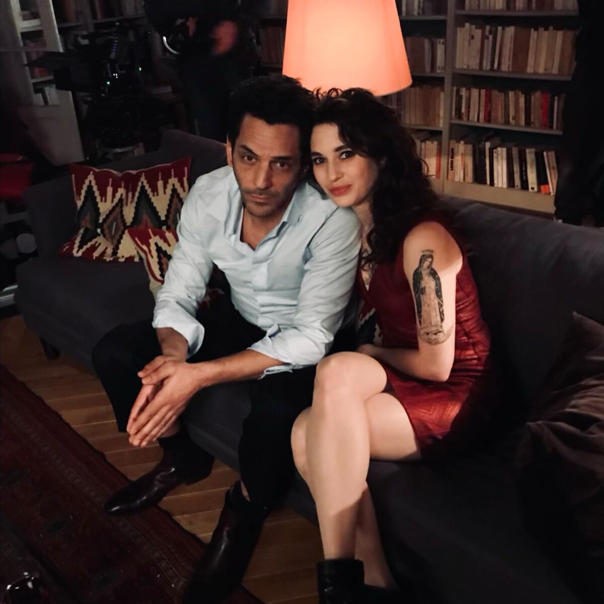 Photo : Pauline Cheviller et Tomer Sisley pour le tournage de Balthazar ...