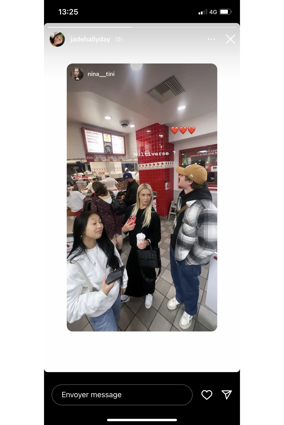 Photo : Jade Hallyday sur Instagram. - Purepeople