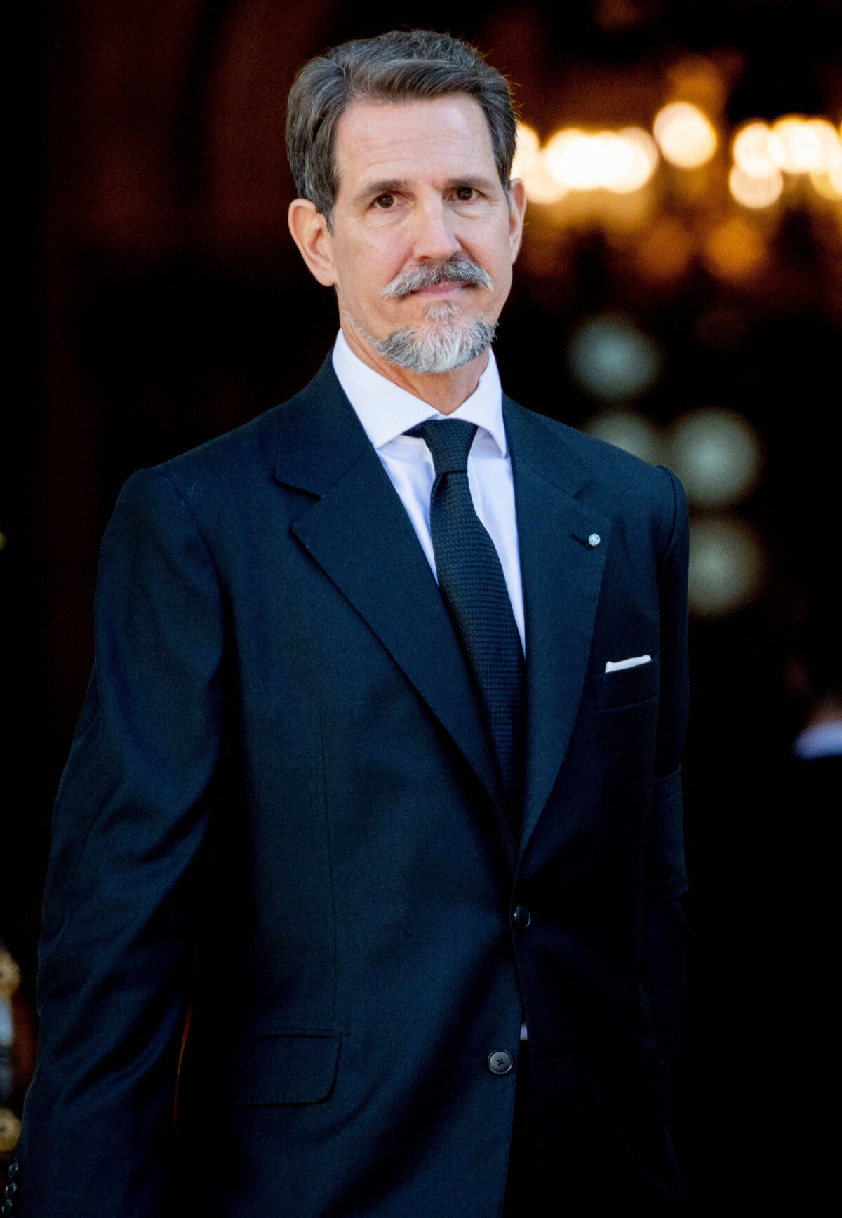 Photo : Le prince Paul (Pavlos) de Grèce - Arrivées aux obsèques du roi ...