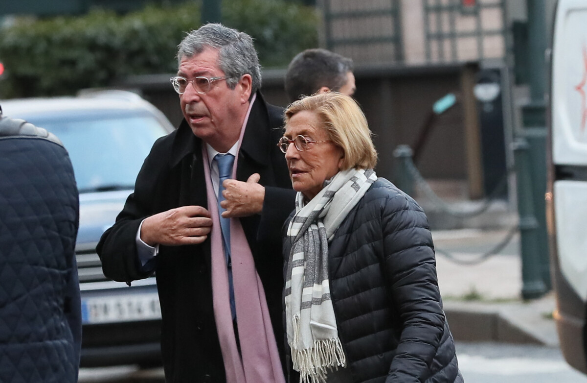 Photo : Patrick Balkany et sa femme Isabelle - Obsèques de Andrée ...