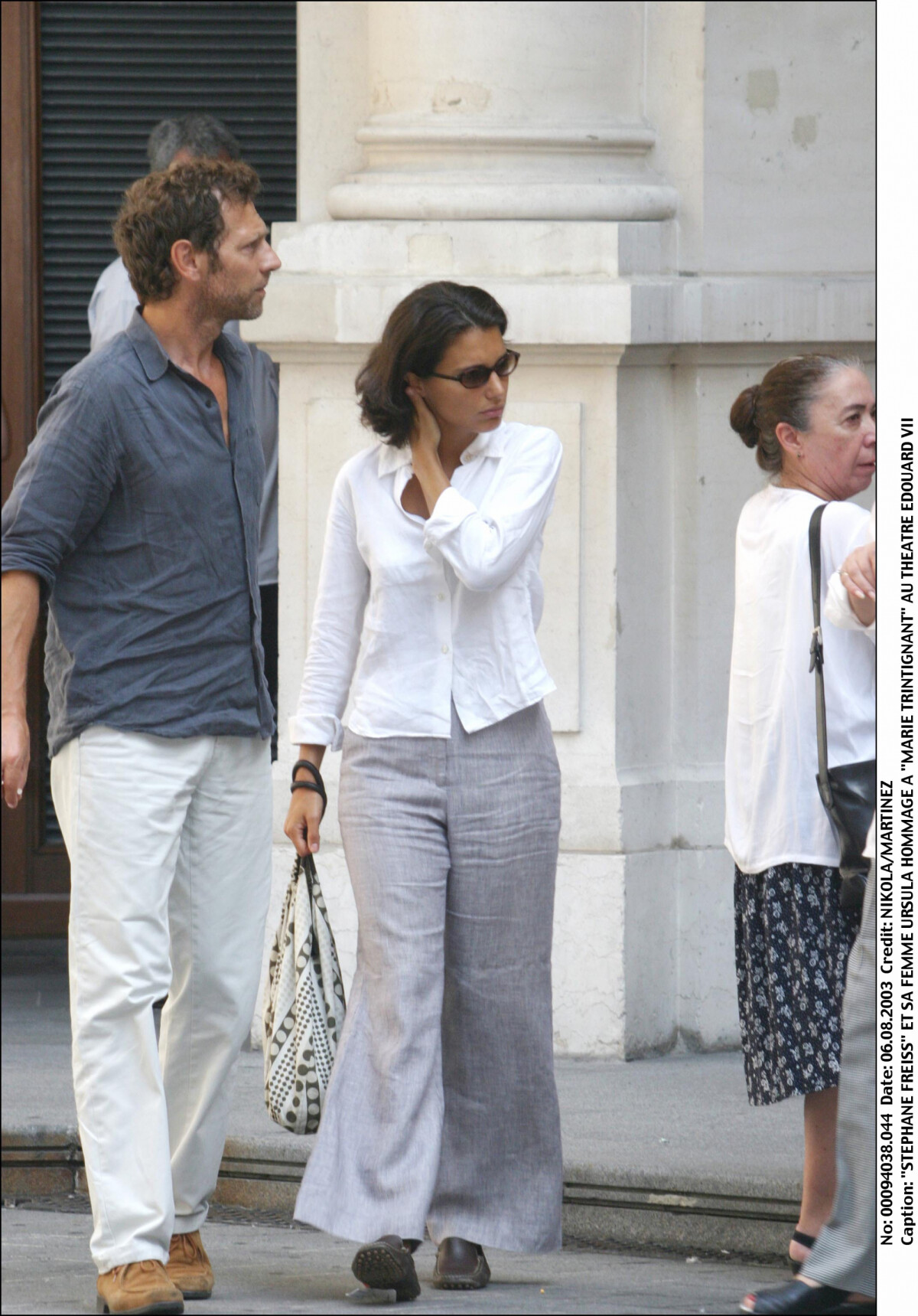 Photo : Stéphane Freiss et sa femme Ursula - Ultime Hommage à Marie ...
