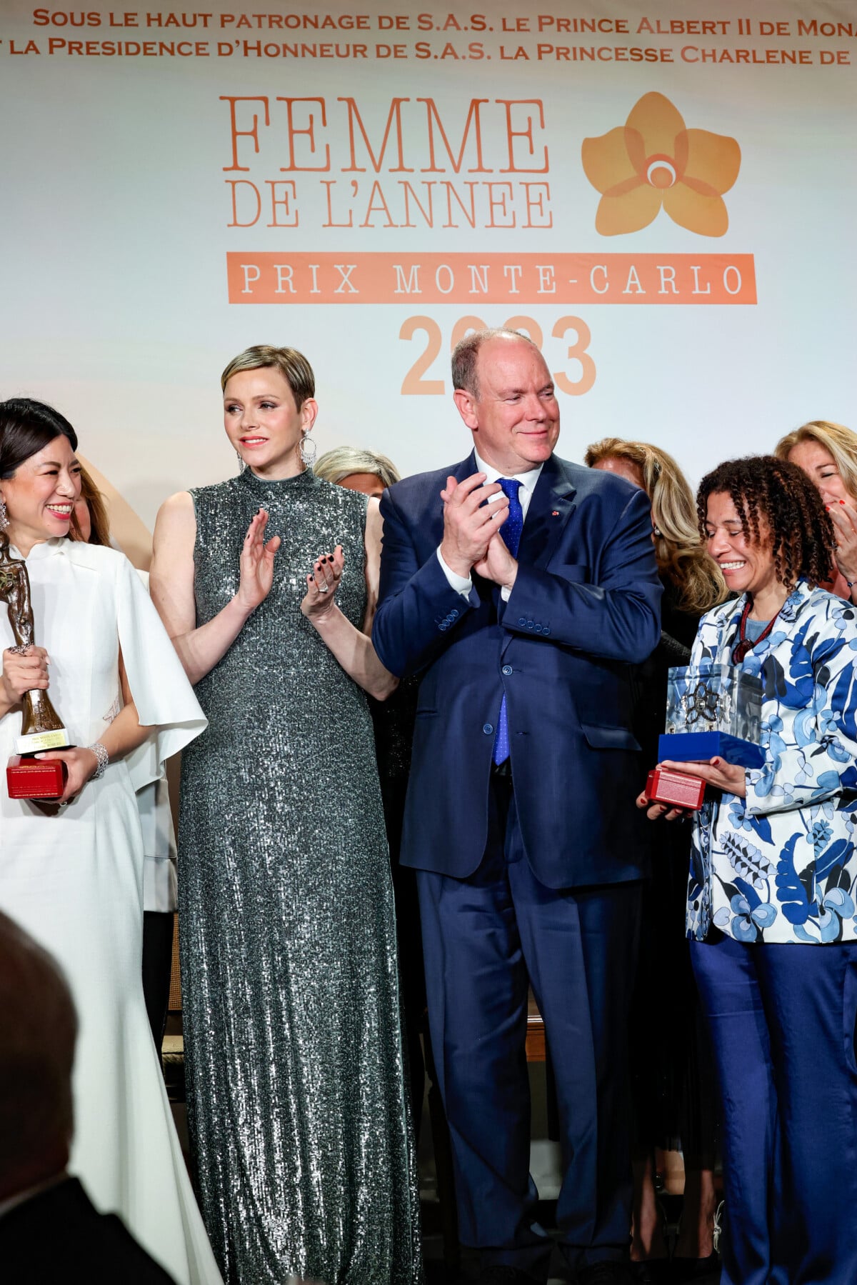 Photo : Leanne Robers, la princesse Charlene de Monaco, le prince ...