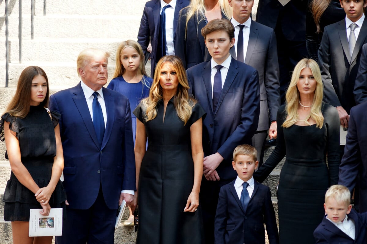 Photo : Donald Trump et sa femme Melania, Barron Trump, Ivanka Trump ...