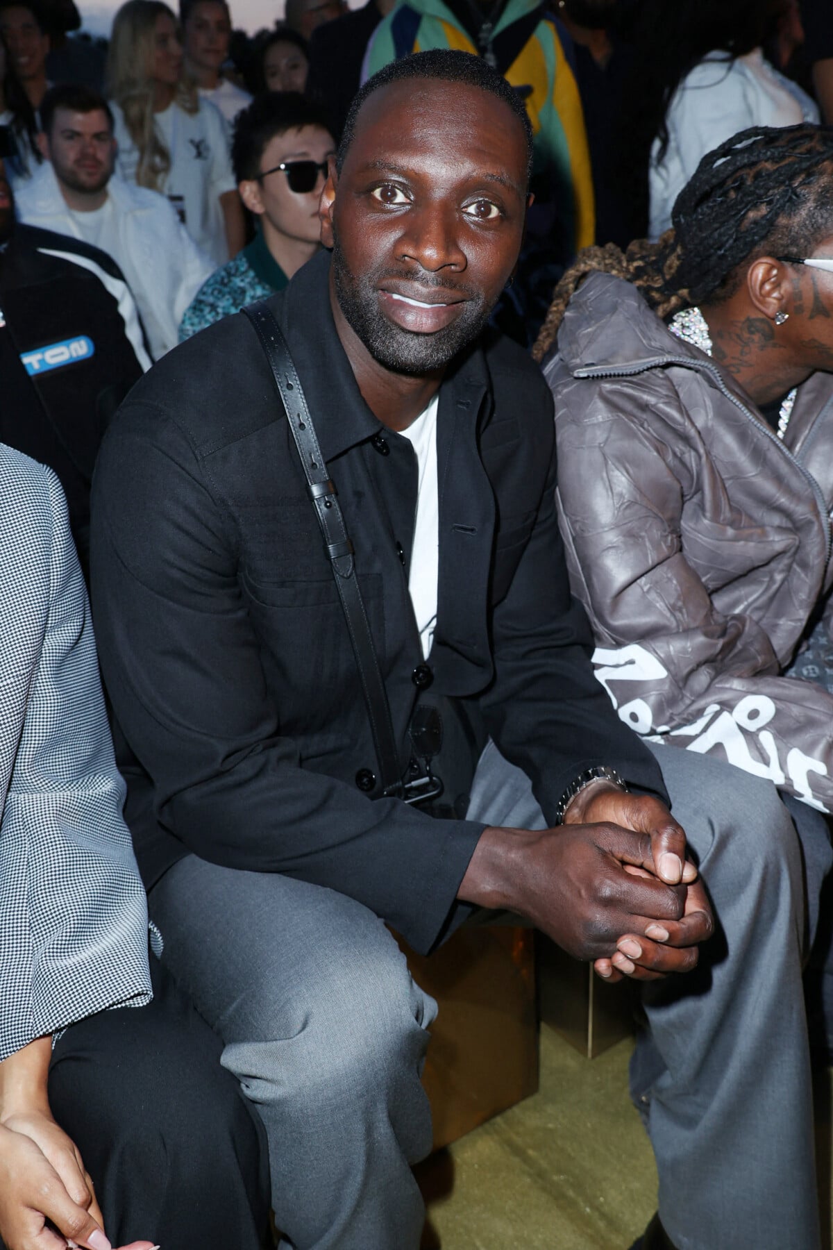 Photo : Omar Sy, lui, était avec sa fille Selly. Omar Sy - Front Row du ...