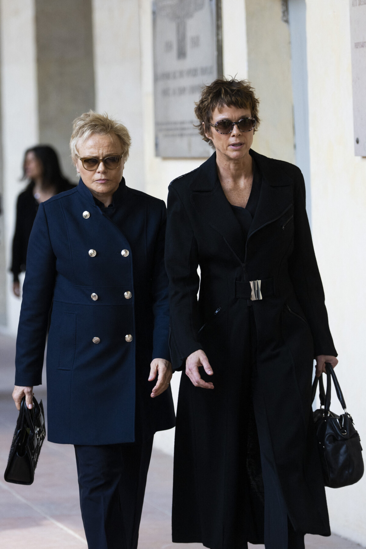 Photo : Muriel Robin et sa femme Anne Le Nen - Cérémonie d'hommage ...