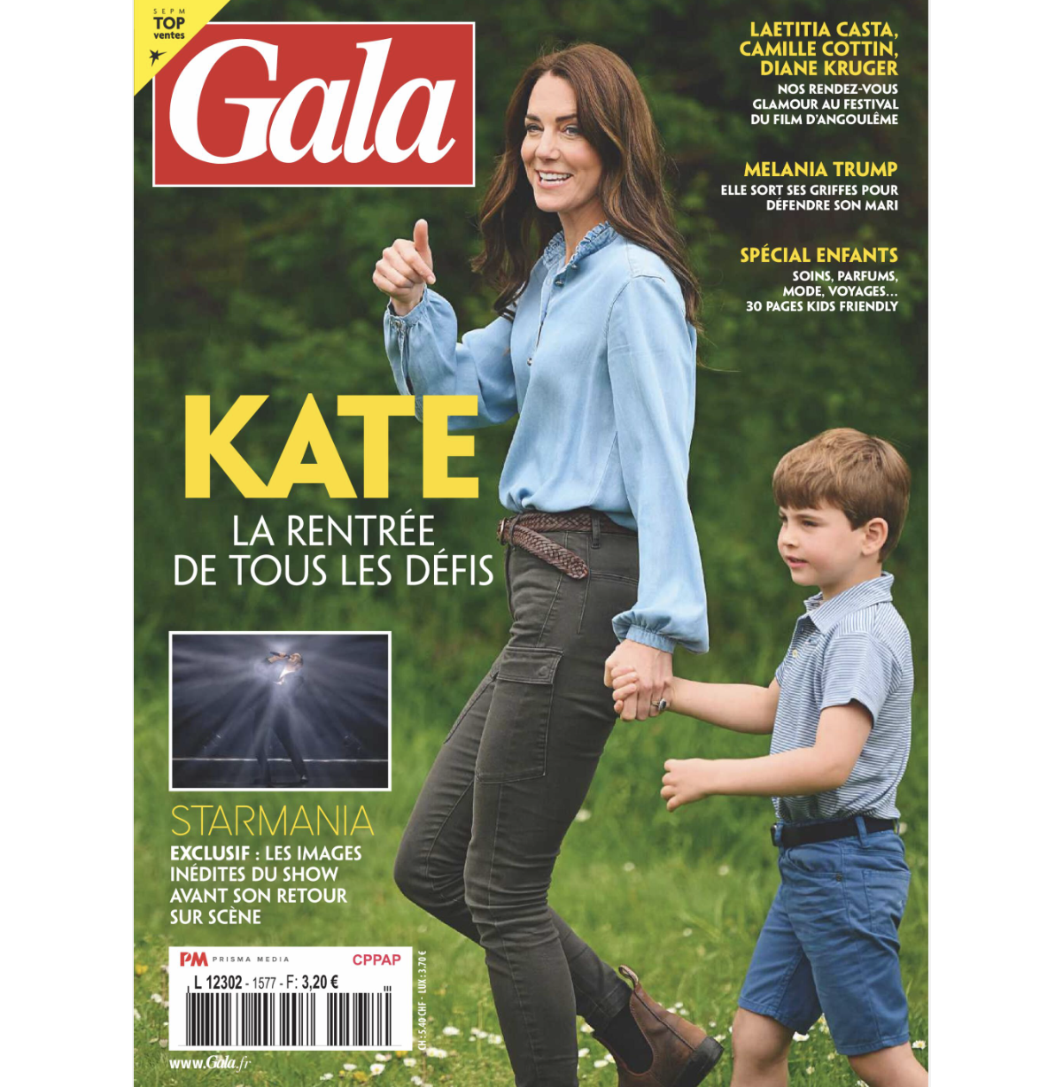 Photo : Couverture du magazine Gala paru le jeudi 31 août 2023 ...