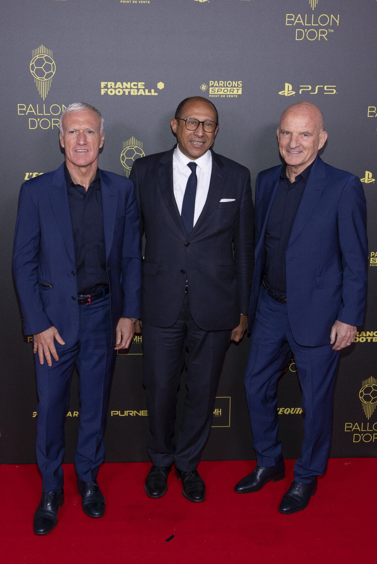 Photo : Didier Deschamps, Philippe Diallo, Guy Stéphan - Photocall de ...