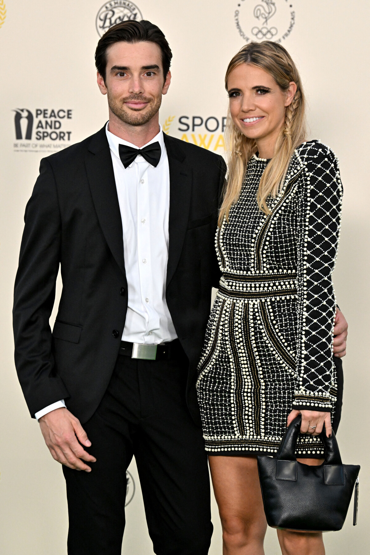 Photo : Kevin Rolland et sa compagne Roma durant la soirée des Sportel ...