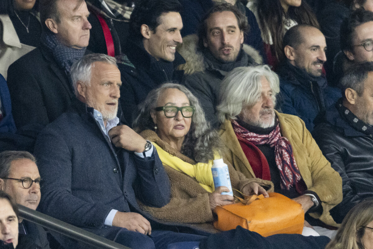 Photo : David Ginola dans les tribunes lors du match de Ligue 1 Uber Eats "PSG - Monaco (5-2 ...