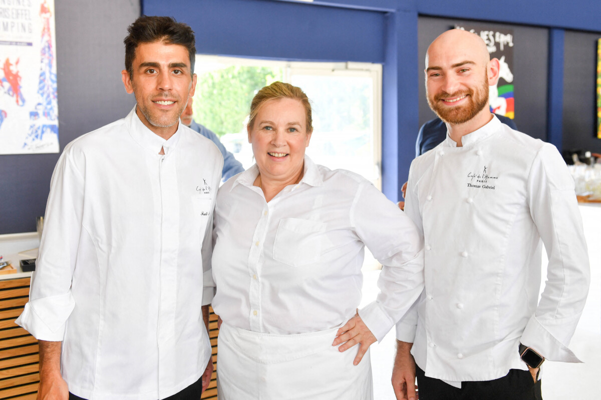 Photo : Exclusif - Hadi Frem, la chef Hélène Darroze et Thomas Gabriel ...