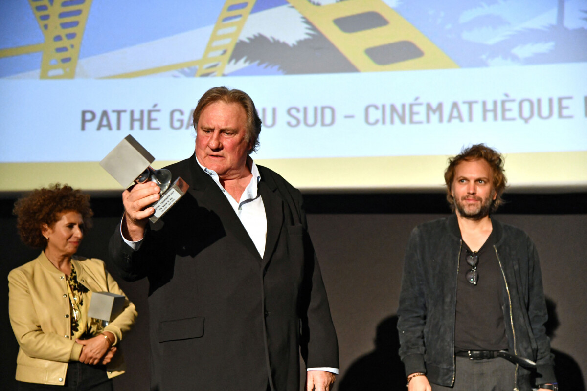 Photo : Guilaine Londez, Gérard Depardieu et Florian Zeller lors de la ...