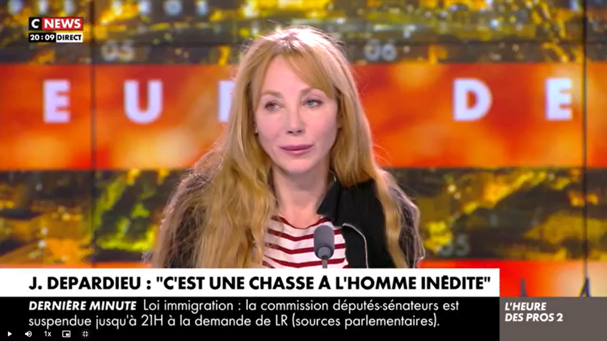 Vidéo : Julie Depardieu, CNews. - Purepeople